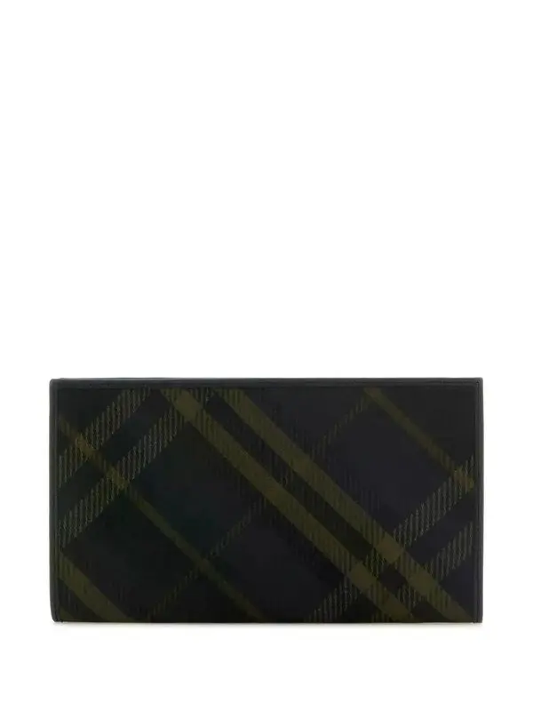 Burberry Check-pattern Wallet - Brown