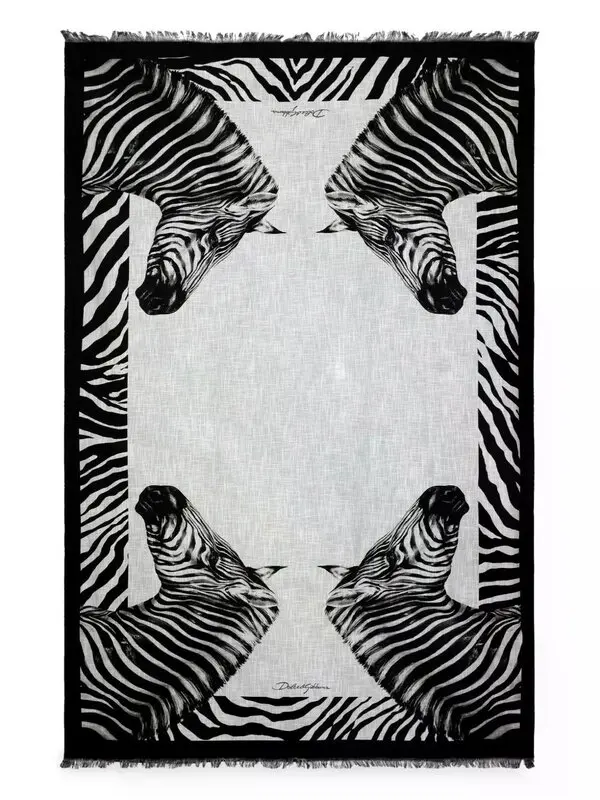 Dolce & Gabbana Zebra-print Beach Towel