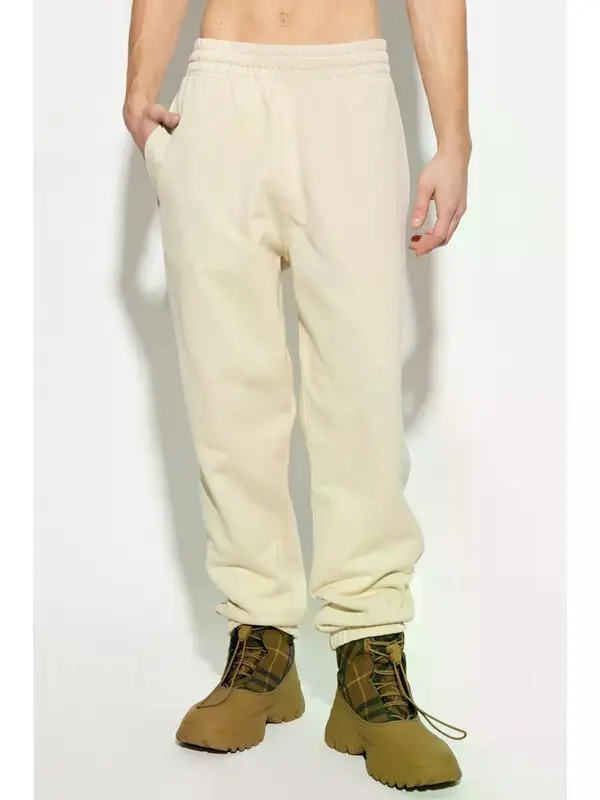 Burberry Check Label Cotton Track Pants