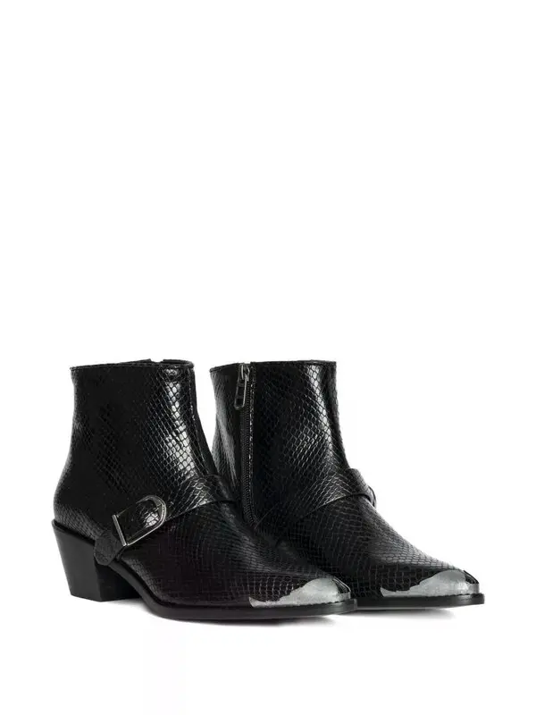 Zadig&Voltaire Tylow Wild Mirror Cowboy Boots - Black