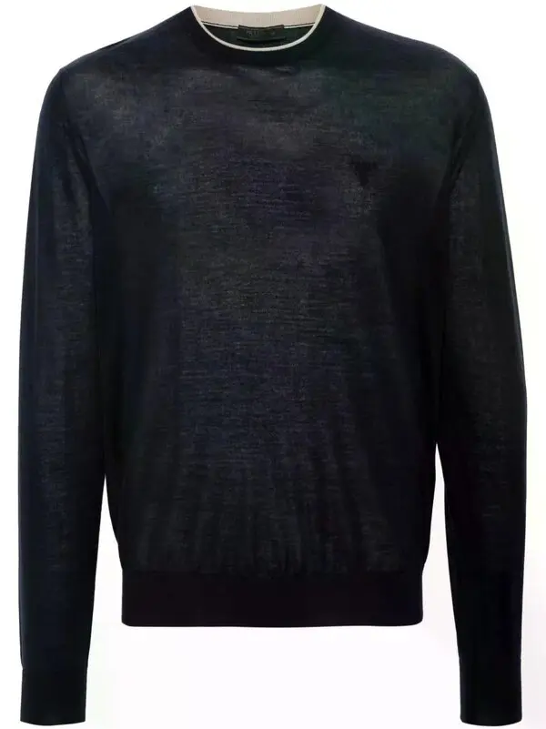 Prada Mélange-effect Cashmere Jumper - Blue
