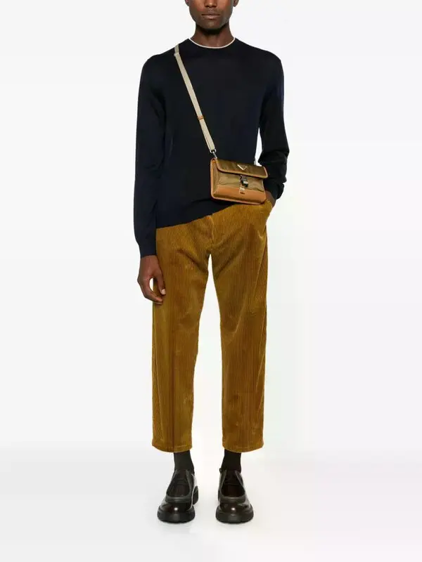 Prada Mélange-effect Cashmere Jumper - Blue