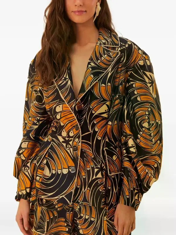 Farm Rio Graphic-print Oversized Jacket