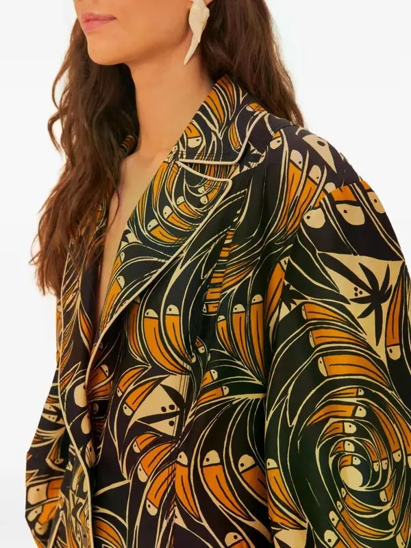 Farm Rio Graphic-print Oversized Jacket