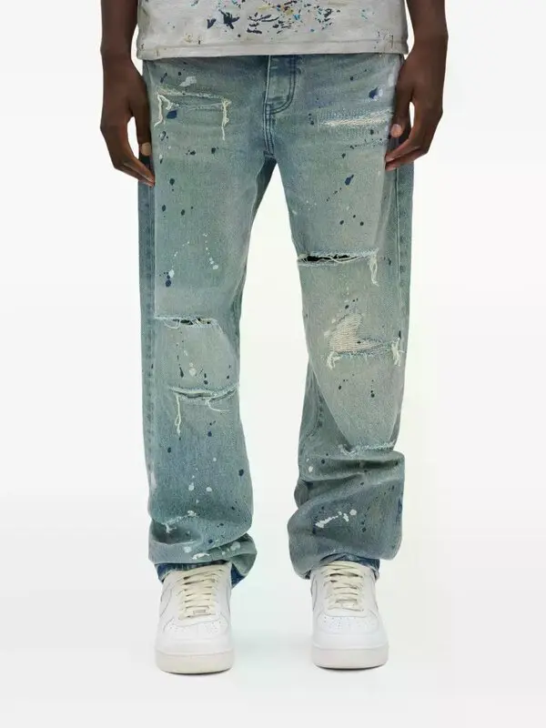 PURPLE BRAND P011 Patch Repair Jeans