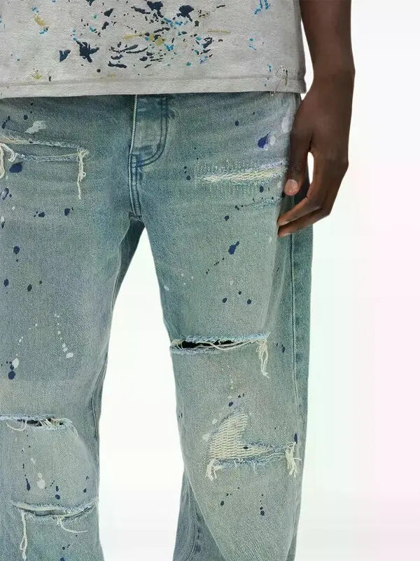 PURPLE BRAND P011 Patch Repair Jeans