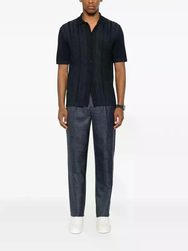 Agnona Silk-blend Shirt - Blue