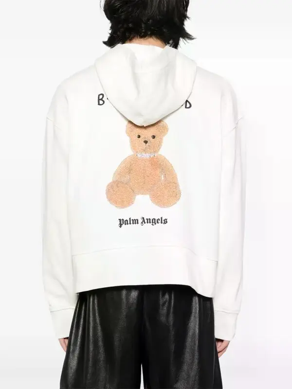 Palm Angels Logo-patch Zip-up Hoodie