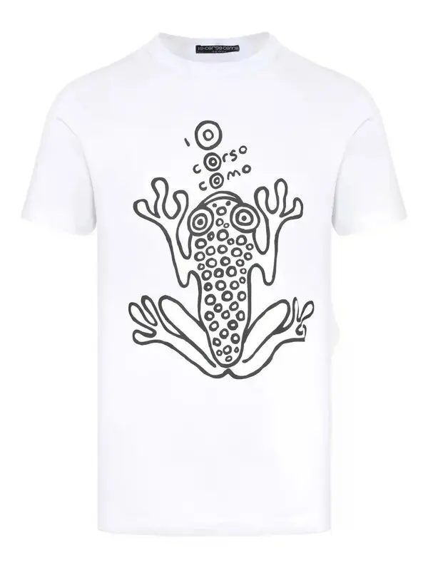 10 CORSO COMO Frog-print T-shirt - White