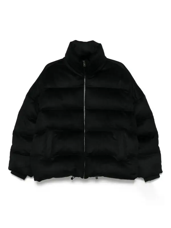 Soft Goat High-neck Puffer Jacket