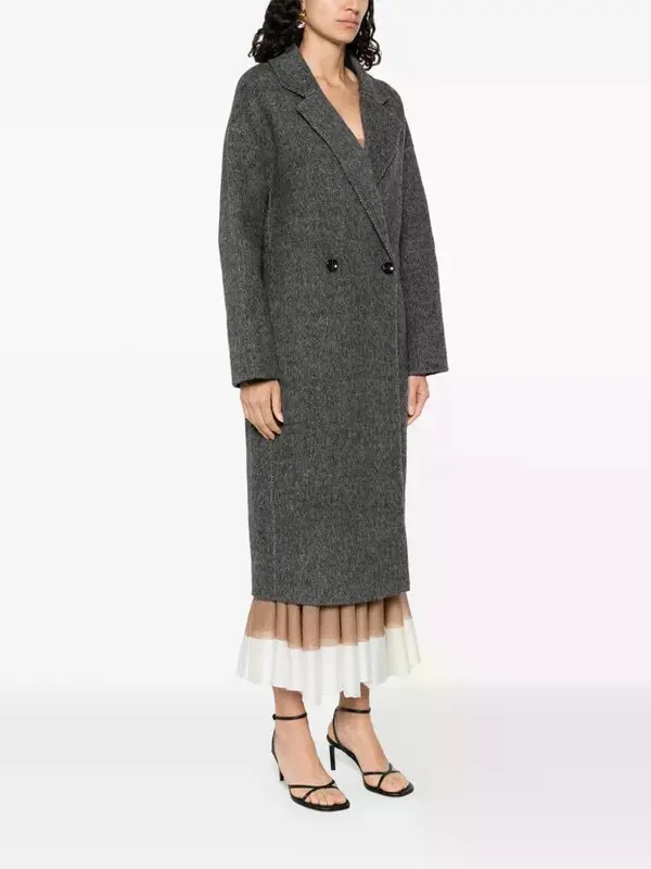 Soft Goat Herringbone Coat
