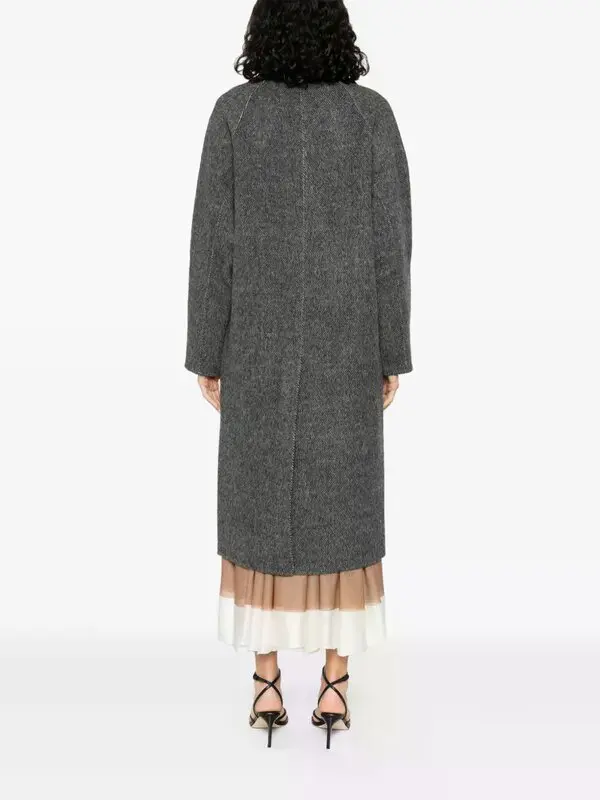Soft Goat Herringbone Coat
