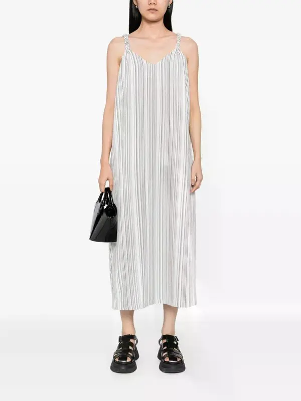 B+AB Striped Midi Dress