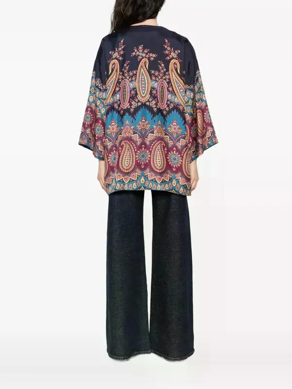 Etro Paisley-print Jacket - Blue