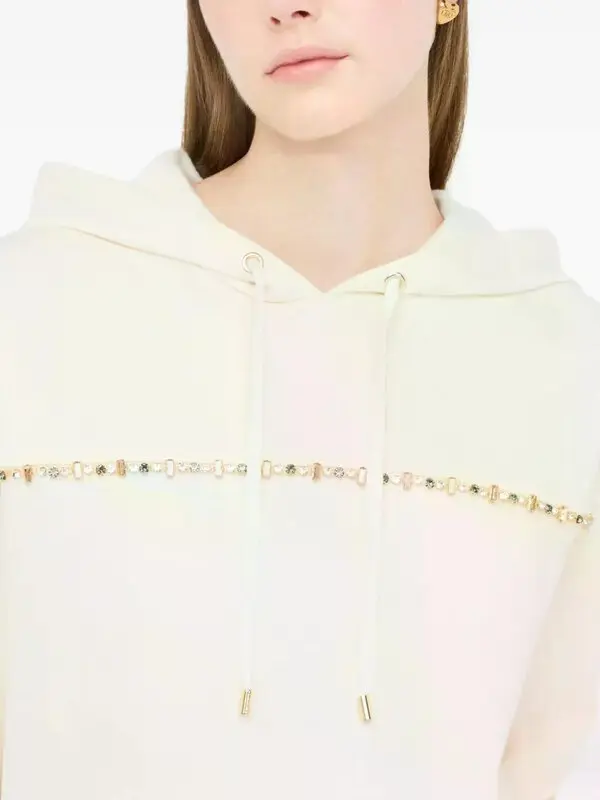 Liu Jo Rhinestone-embellished Drawstring Hoodie