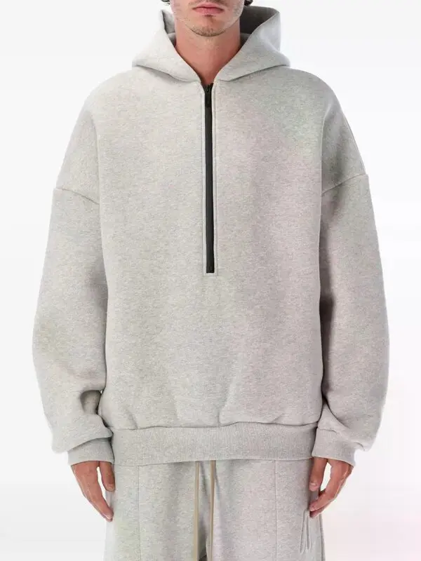 Fear Of God Athletic Half-zip Hoodie - Grey