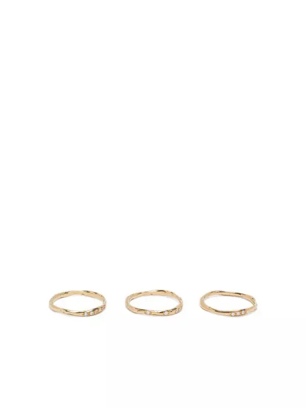 WOUTERS & HENDRIX 18k Yellow Stacked Diamond Ring - Gold
