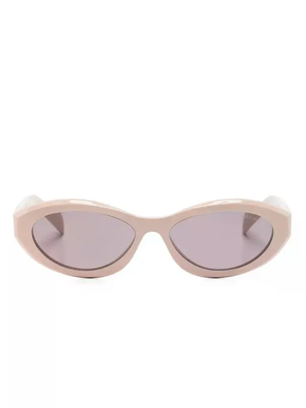 Prada Oval-frame Sunglasses - Pink