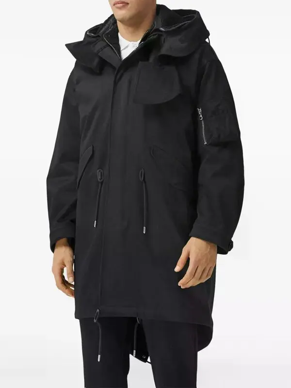 Burberry Logo-print Parka Coat