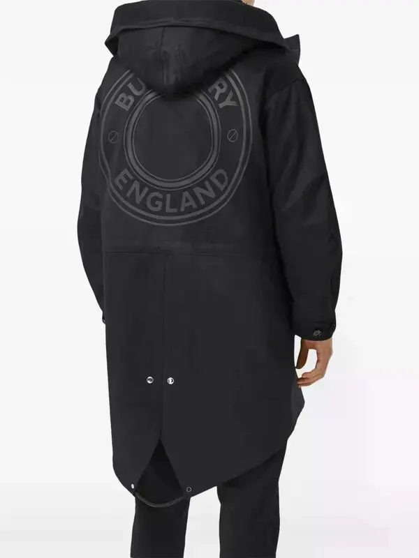 Burberry Logo-print Parka Coat
