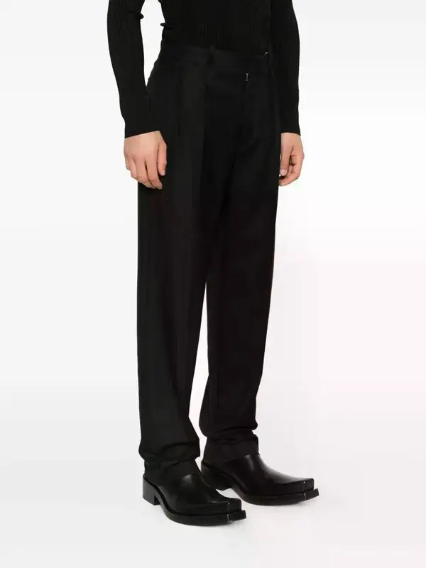 MAISON MARGIELA Pleated Front Trousers - Black