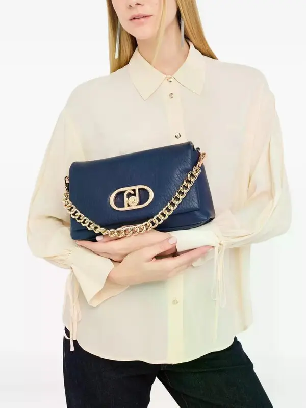 Liu Jo Logo-plaque Chain-strap Shoulder Bag - Blue