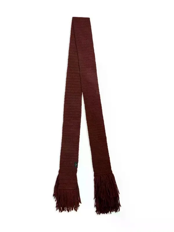 Etro Alpaca-wool Fringed Scarf - Red
