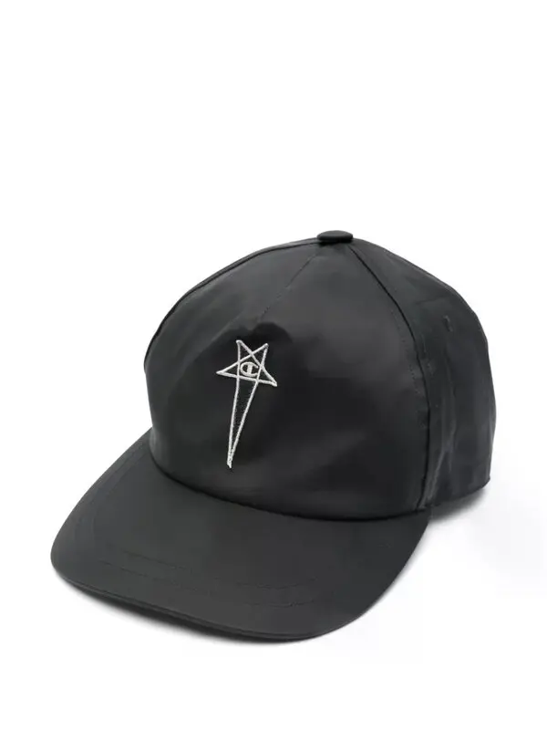 Rick Owens Embroidered Cap - Black