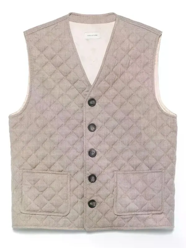 Tagliatore Padded Gilet - Neutrals