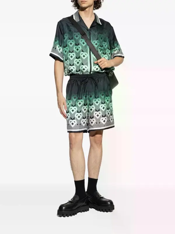 Casablanca Monogram Gradient Silk Shirt