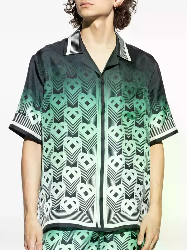 Casablanca Monogram Gradient Silk Shirt