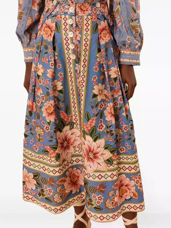 Farm Rio Tapestry-print Skirt