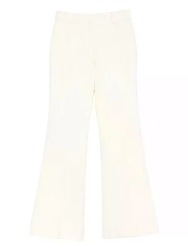 Ermanno Scervino Virgin Wool Wide Leg Trousers