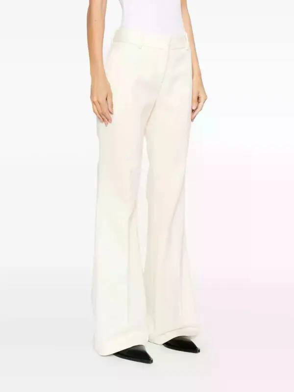 Ermanno Scervino Virgin Wool Wide Leg Trousers
