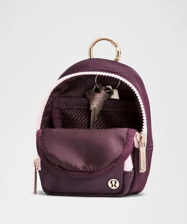 Lululemon Everywhere Backpack Nano - Goodnight Plum/black Plum/blissful Pink/gold