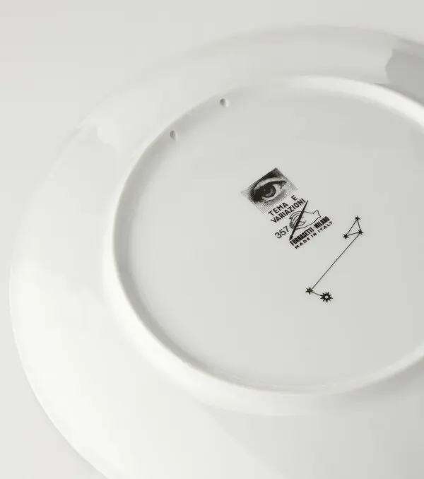 FORNASETTI Tema E Variazioni N.357 Capricorn Wall Plate - Black