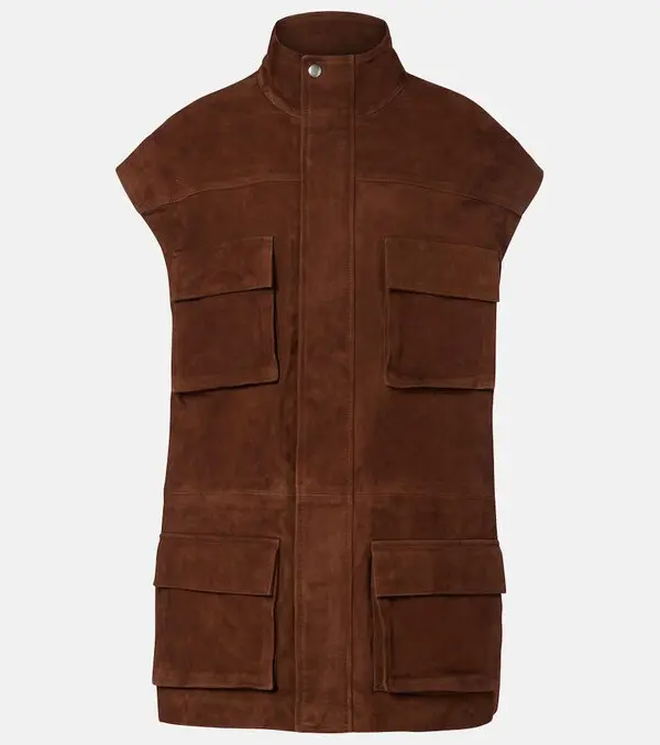 THE FRANKIE SHOP Turin Oversized Suede Jacket