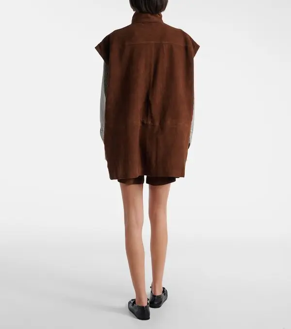 THE FRANKIE SHOP Turin Oversized Suede Jacket