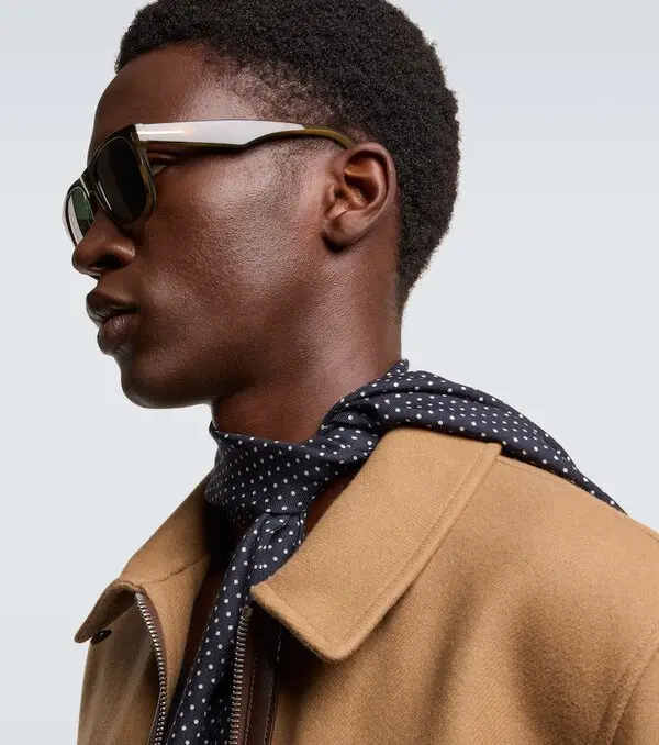 TOM FORD Marlon Square Sunglasses - Brown