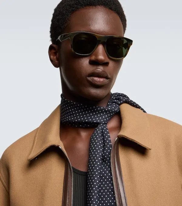 TOM FORD Marlon Square Sunglasses - Brown