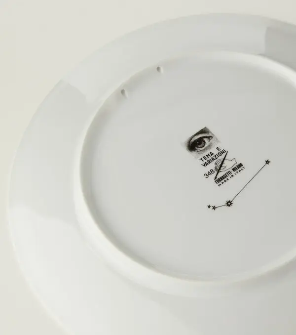 FORNASETTI Tema E Variazioni N.348 Aries Wall Plate - Black