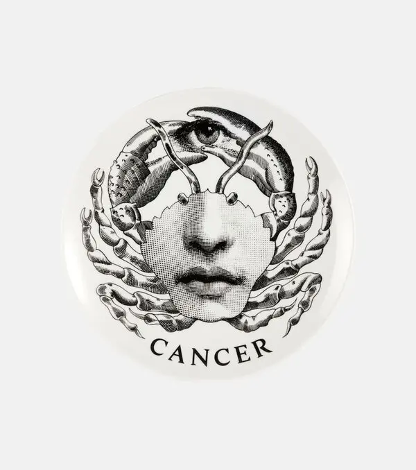 FORNASETTI Tema E Variazioni N.351 Cancer Wall Plate - Black