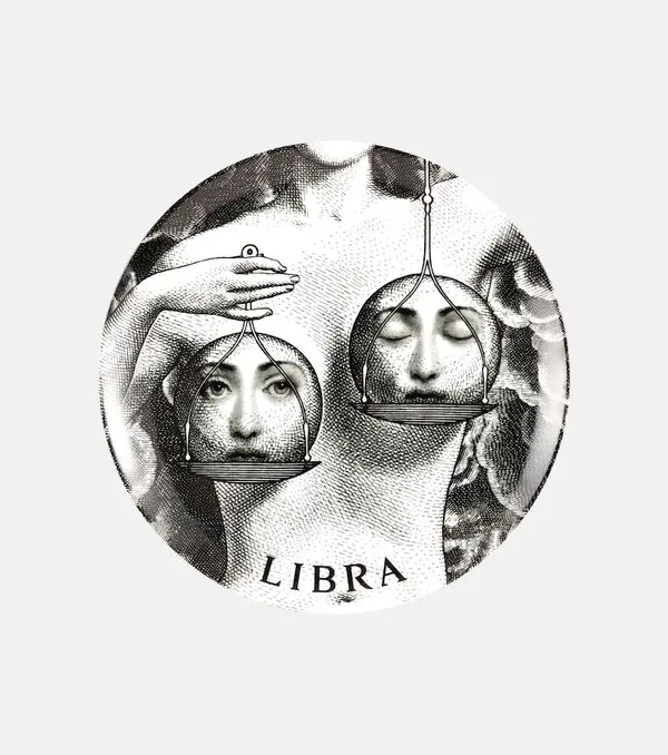 FORNASETTI Tema E Variazioni N.354 Libra Wall Plate - Black