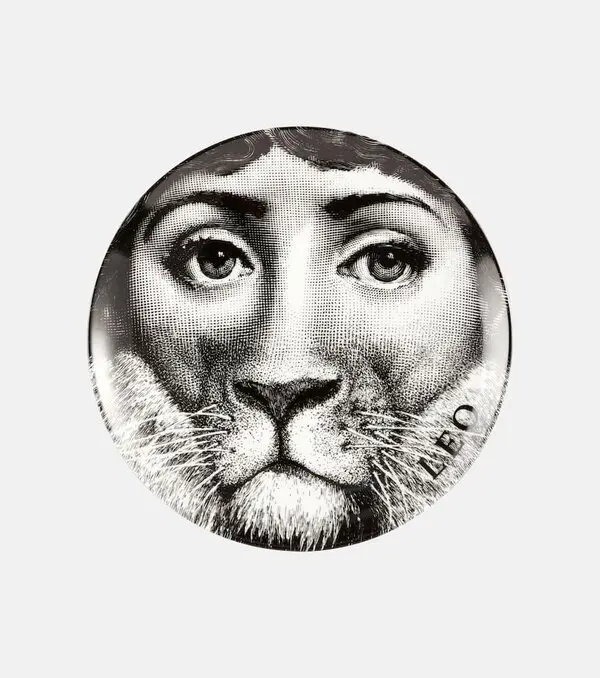 FORNASETTI Tema E Variazioni N.352 Leo Wall Plate - Black