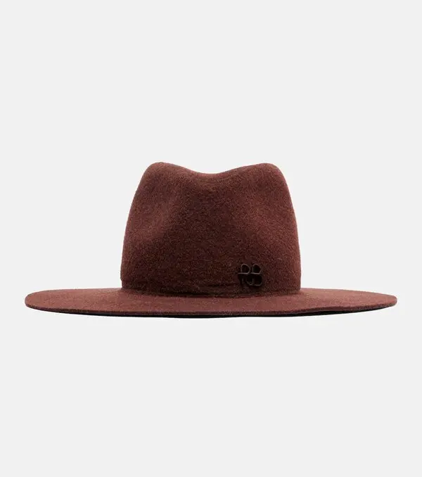 Ruslan Baginskiy Wool-blend Felt Fedora - Brown