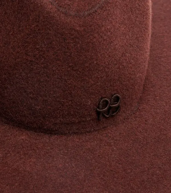 Ruslan Baginskiy Wool-blend Felt Fedora - Brown