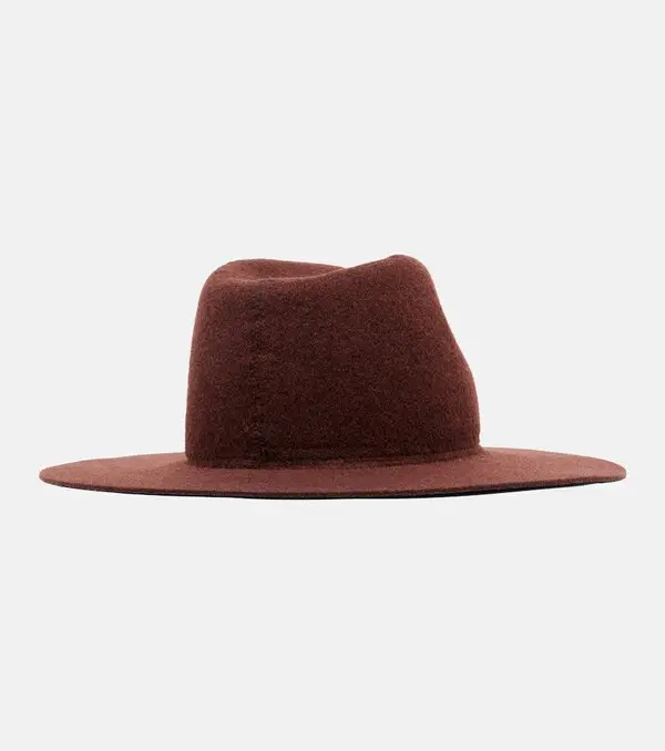 Ruslan Baginskiy Wool-blend Felt Fedora - Brown