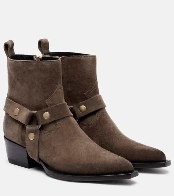 GOLDEN GOOSE Debbie 45 Suede Ankle Boots - Brown