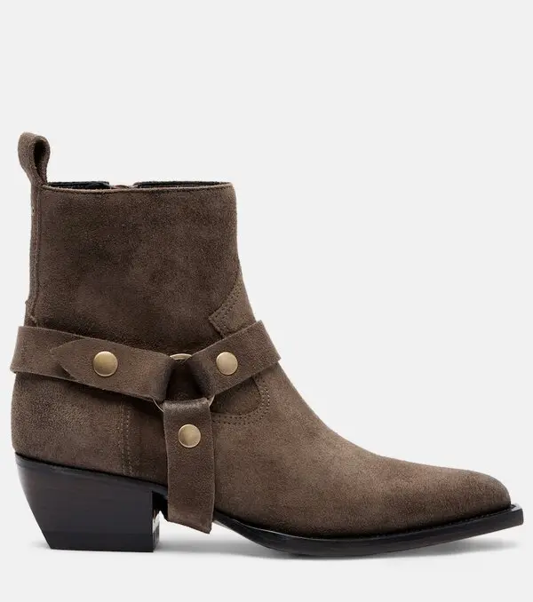 GOLDEN GOOSE Debbie 45 Suede Ankle Boots - Brown