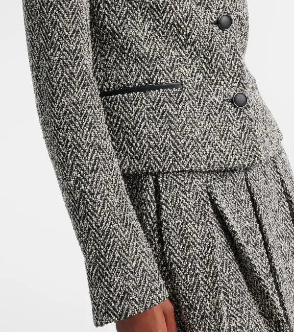 Max Mara Donald Cotton And Wool-blend Jacket